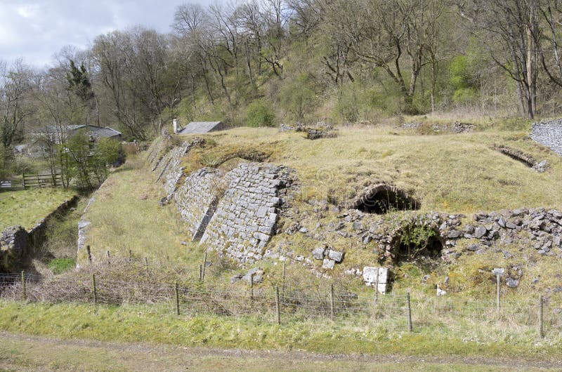Hoffmann Kiln at Mealbank Quarry, Ingleton. Stock Photo - Image of ...