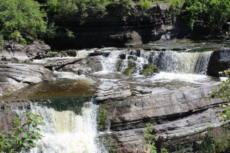 Hog Back Falls stock image. Image of waterfall, tree - 97424255