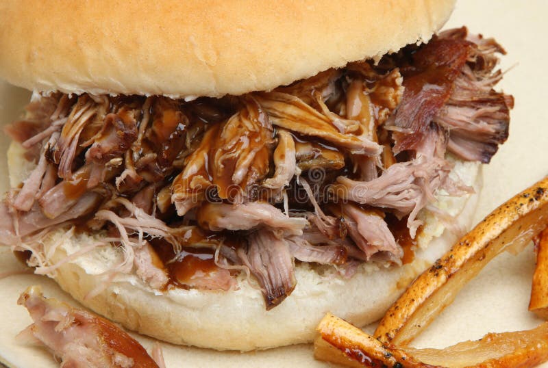 Hog Roast Roll with Crackling Stock Image - Image of soft, barbecue ...