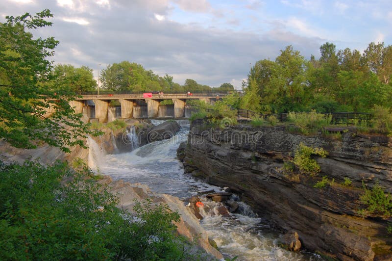 Hog s Back Falls in Ottawa stock photo. Image of history - 24412318