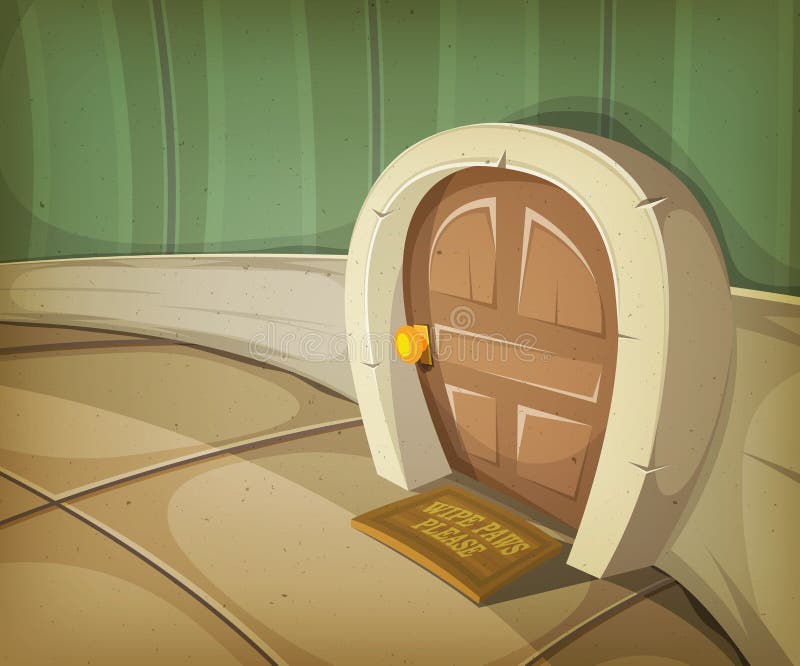 Hogar Del Ratón Dentro De La Casa Ilustración del Vector - Ilustración ...