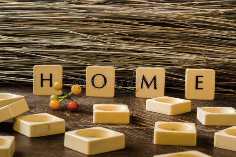 Hogar en letras imagen de archivo. Imagen de aislado - 87597665