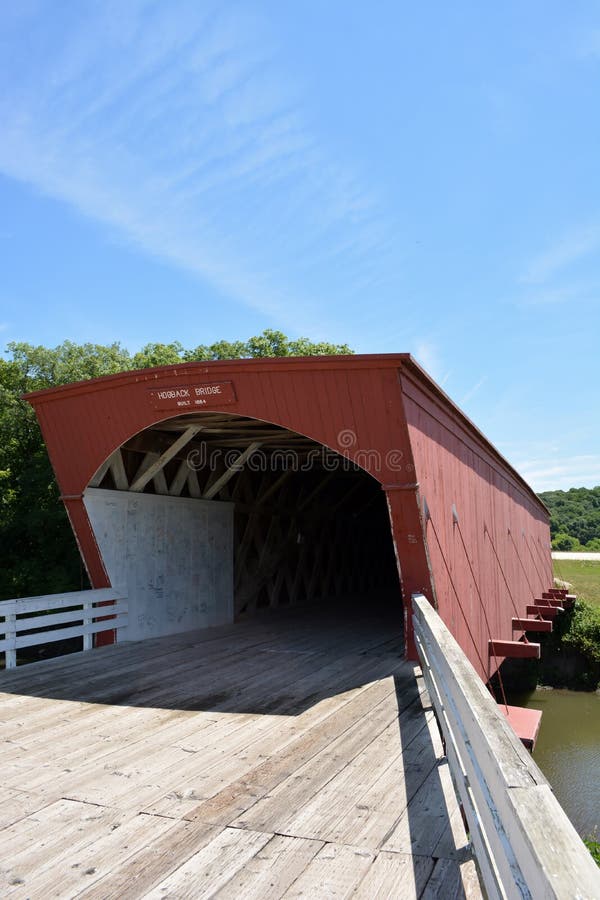 Hogback Covered Bridge North of Winterset, Iowa Editorial Photography ...