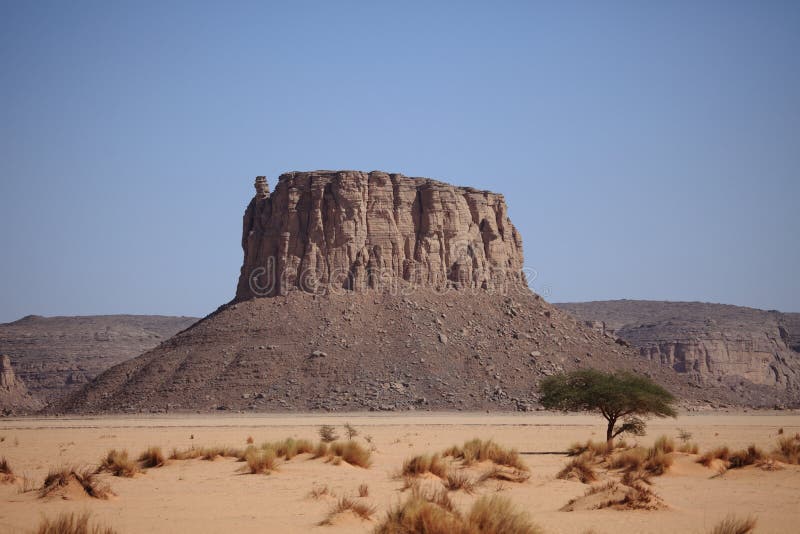 Hoggar Mountains in Algeria Stock Photo - Image of erosion, desert ...