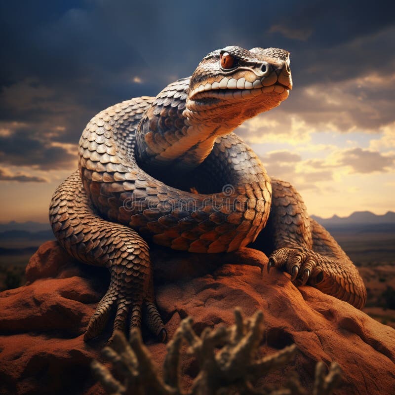 Hognose snake stock illustration. Illustration of response - 293691017