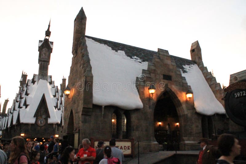 Hogsmeade Town at Universal Studios Editorial Stock Image - Image of ...