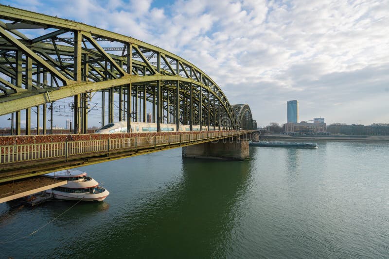 Hohenzollern Bridge - Cologne, Germany Stock Image - Image of deutz ...
