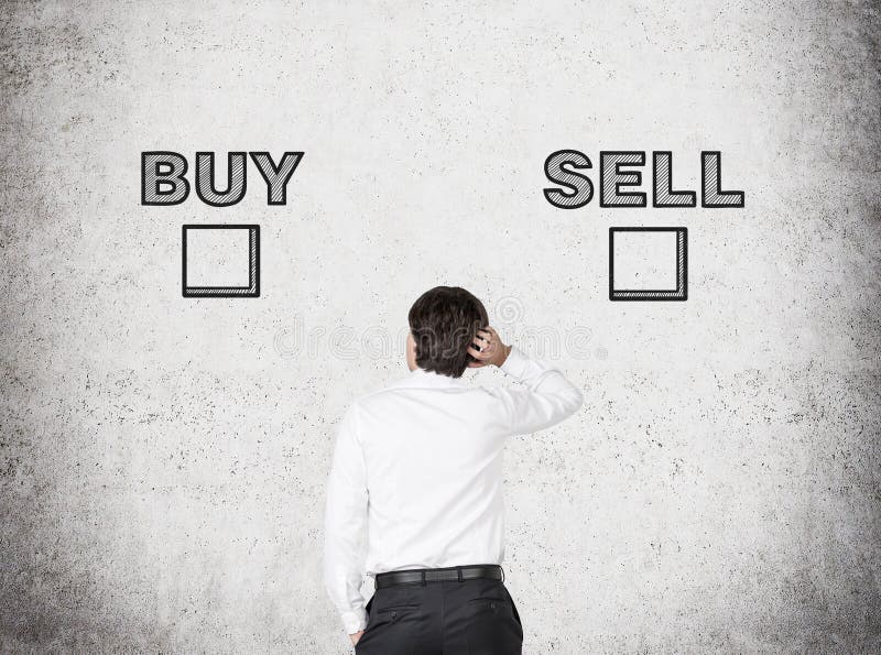 Hoice between buy and sell stock image. Image of check - 48735157