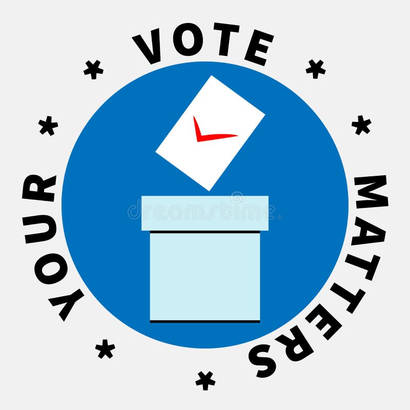Hoja Con Marca De Verificación Roja Cae En El Cuadro De Votación