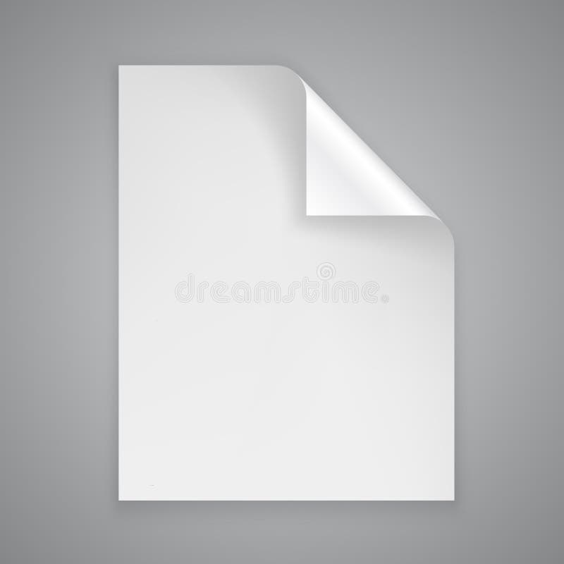 Hoja doblada del papel ilustración del vector. Ilustración de frontera ...