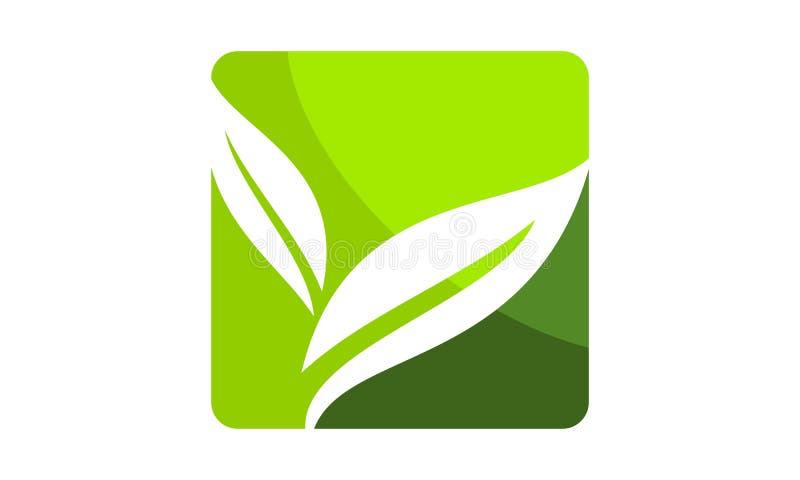 Hoja Verde Logo Design Template Ilustración del Vector - Ilustración de ...