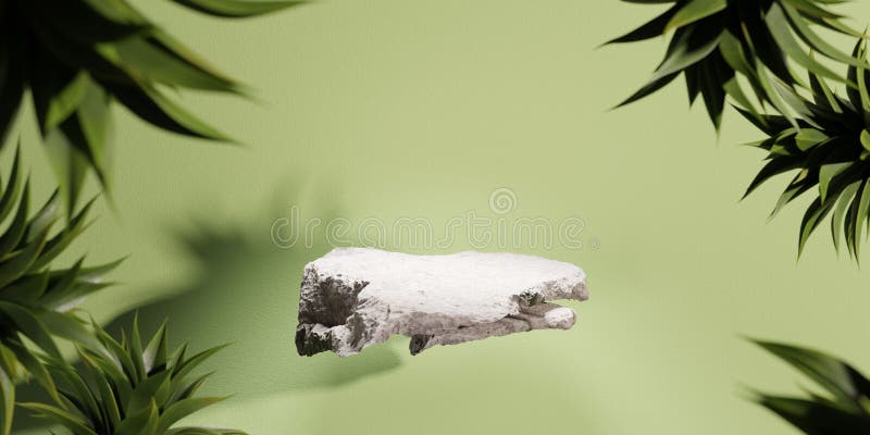 Hojas Agave Con Hojas Sobre El Fondo Verde Foto de archivo - Imagen de ...