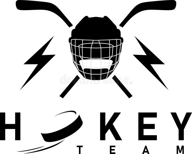 Hokey Team Logo Design Vector Stock Vector - Illustration of stick ...