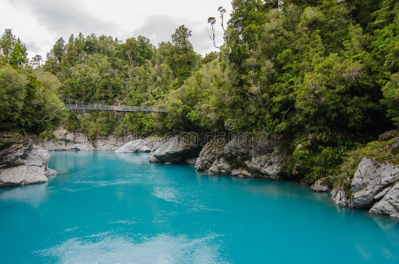 Hokitika Gorge, Hokitika, New Zealand Stock Image - Image of forest ...