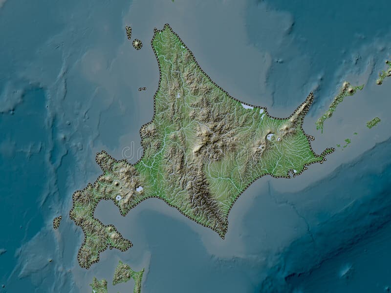 Hokkaido, Japan. Wiki. No Legend Stock Illustration - Illustration of ...