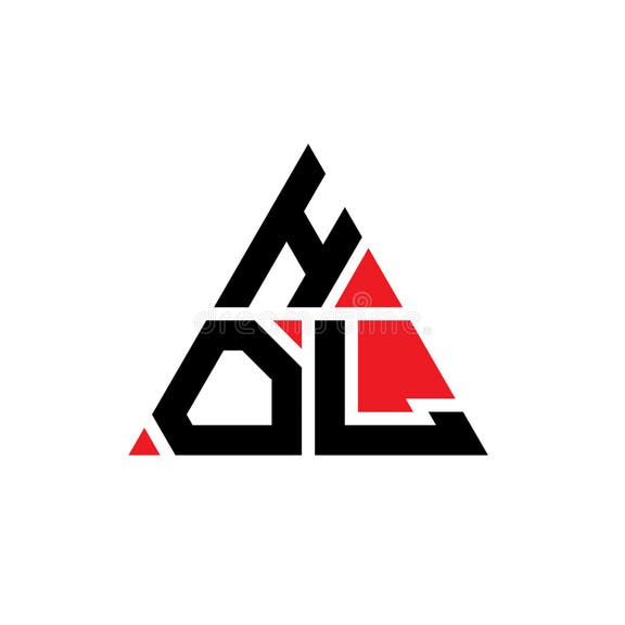 HOL Triangle Letter Logo Design with Triangle Shape. HOL Triangle Logo ...