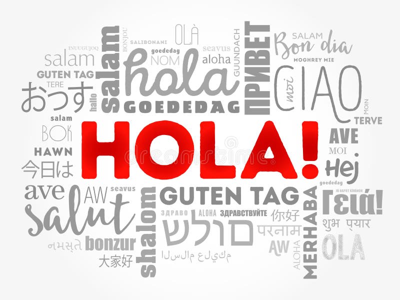 Spanish Word Hola Hello Stock Illustrations – 1,234 Spanish Word Hola ...