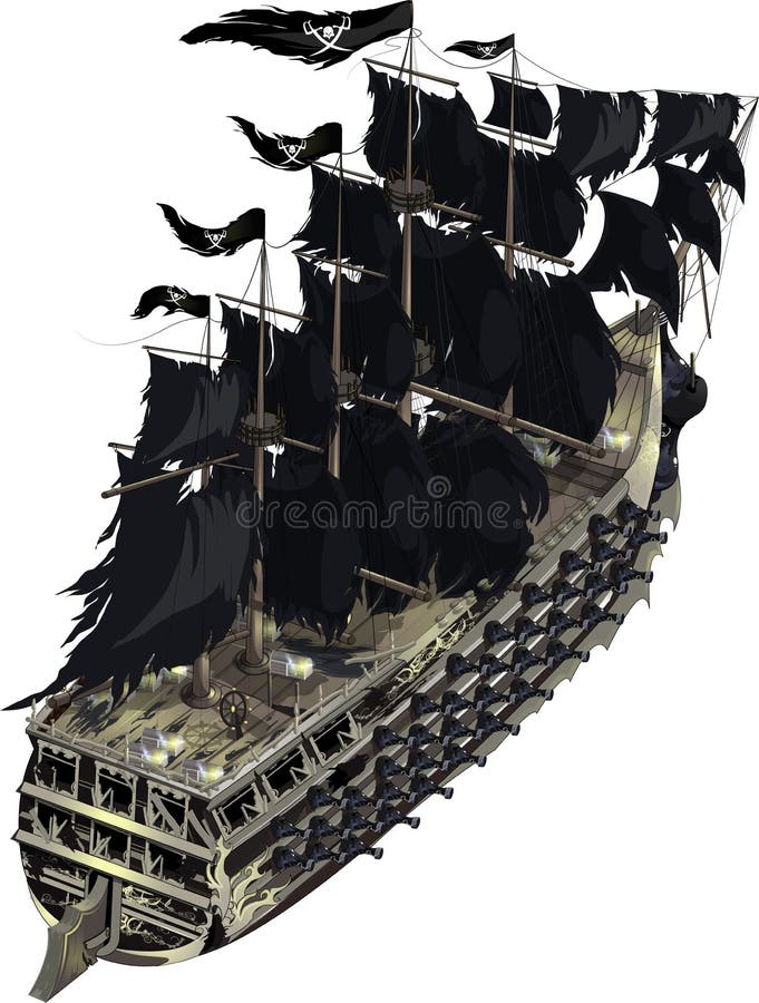 Holandés errante stock de ilustración. Ilustración de barco - 39059028