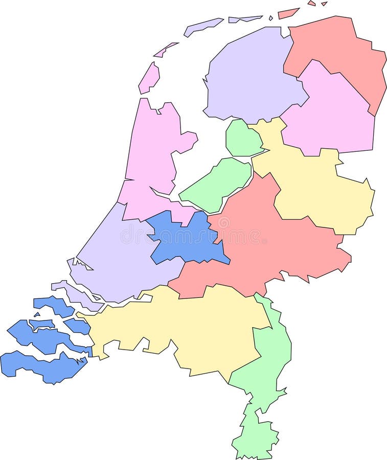 Netherlands or Holland Map. Large Group of People Form To Create a ...