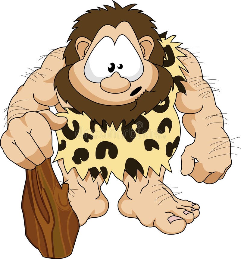 Holbewoner vector illustratie. Illustration of karakters - 6196778