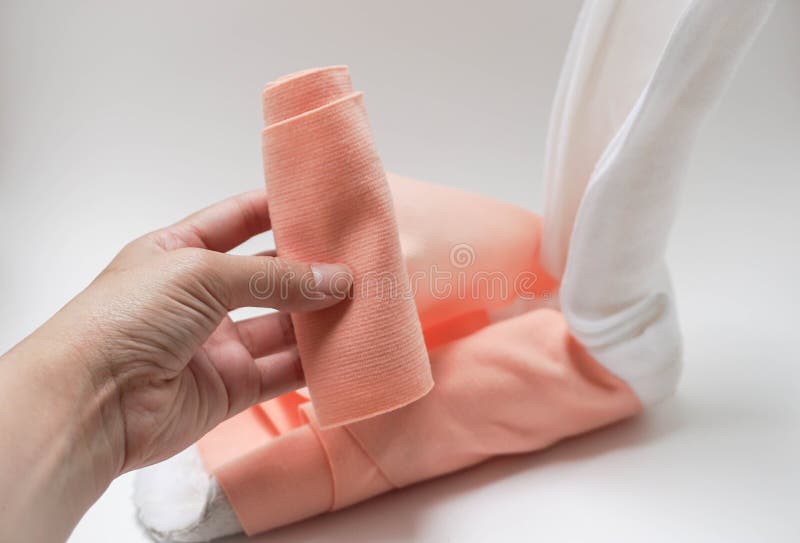 Hold Bandage Roll Wrap Leg Splint Stock Photos - Free & Royalty-Free ...