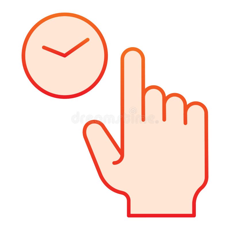 Hold Click Line Icon. Touch and Hold Vector Illustration Isolated on ...