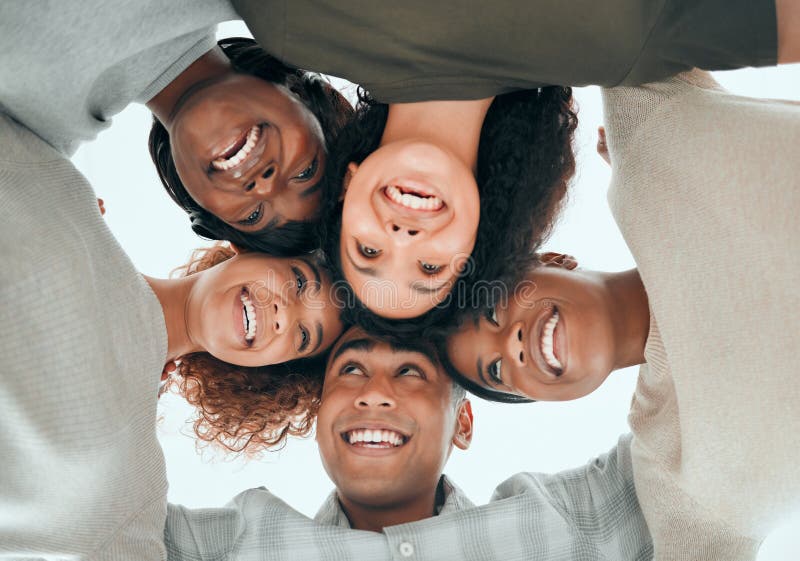 We Hold Each Other Responsible. Low Angle Shot of a Diverse Group of ...