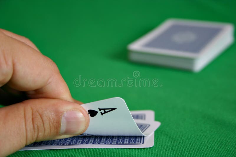 Hold em: Pocket Rockets stock photo. Image of fold, hand - 1218318