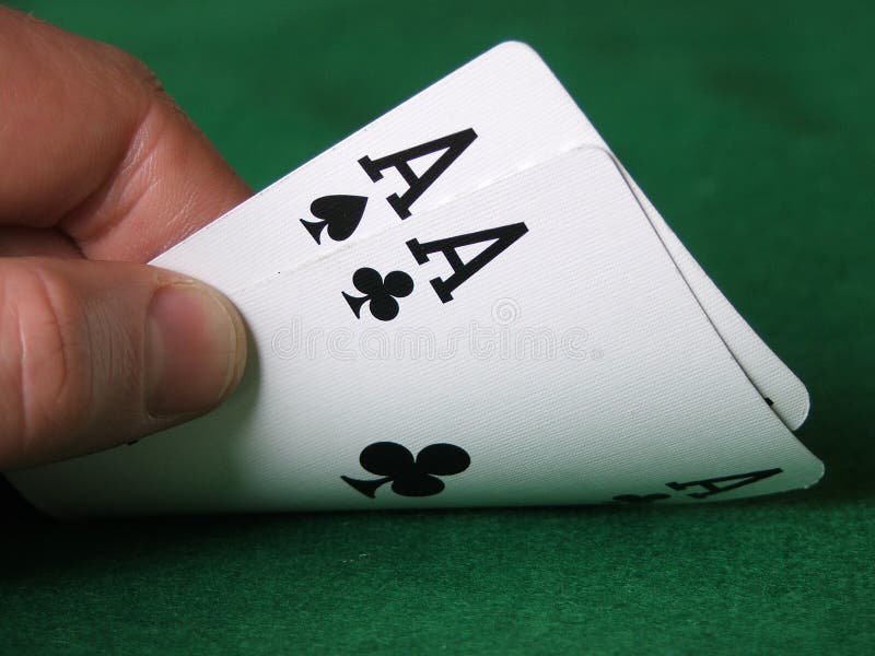 Hold em: Pocket Rockets stock image. Image of hold, pair - 75825