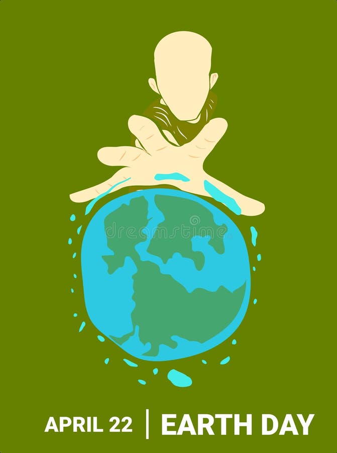 Hold the Globe of Earth. Save Earth Stock Illustration - Illustration ...