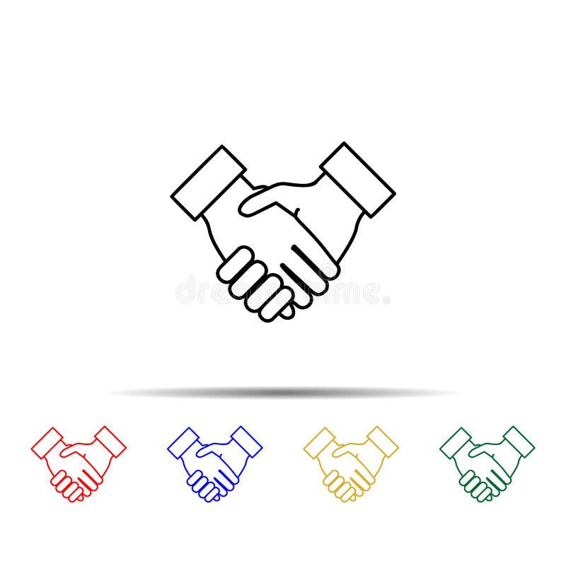 Hold Hand Multi Color Style Icon. Simple Thin Line, Outline Vector of ...
