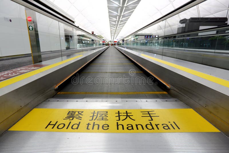 Hold the handrail stock photo. Image of metal, hold, inside - 18692022