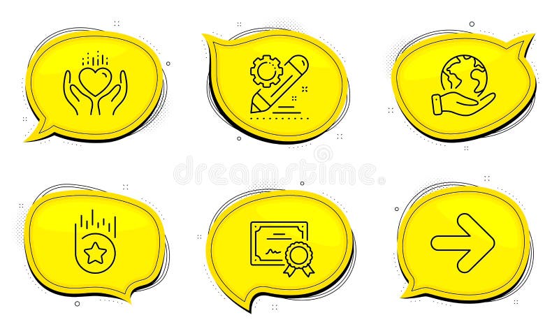 Hold Heart, Next and Loyalty Star Icons Set. Project Edit Sign. Care ... Hold Heart, Next and Loyalty Star Icons Set. Project Edit Sign. Care ...