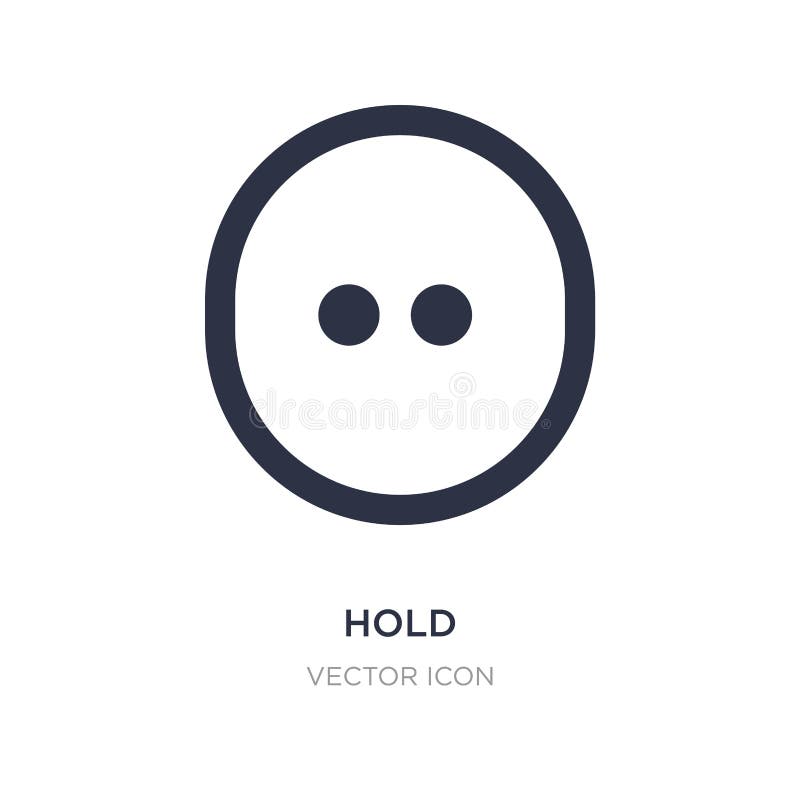 Hold Icon on White Background. Simple Element Illustration from Cursor ...