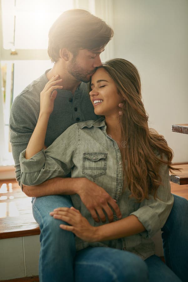 Hold Me and Never Let Go. an Affectionate Young Couple Holding Each ...