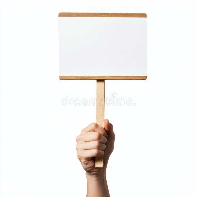 Hold Up Sign Isolated stock photo. Image of light, empty - 370769956