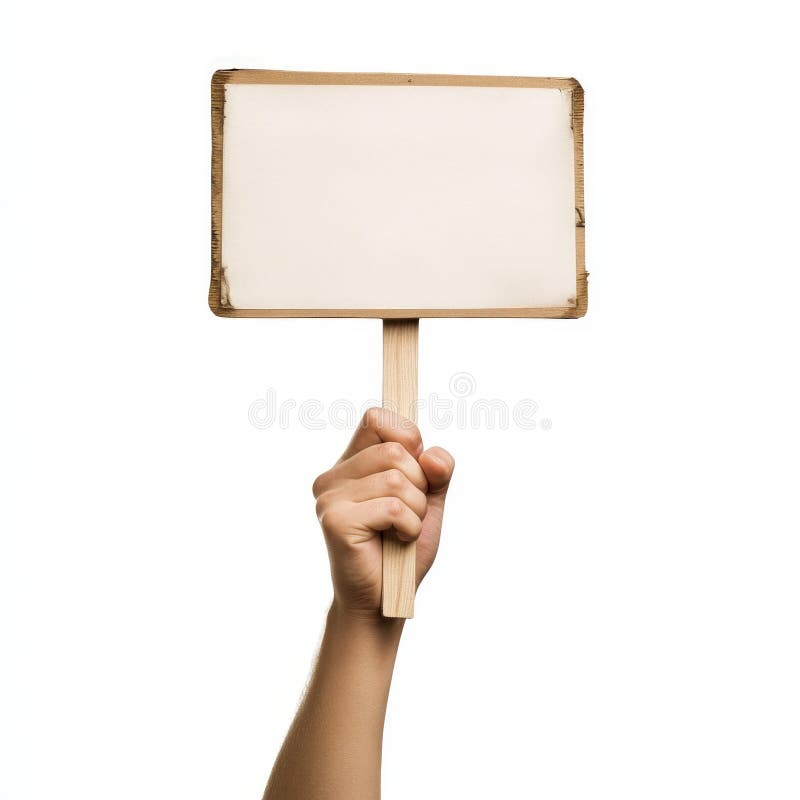 Hold Up Sign Isolated stock photo. Image of holding - 370286740