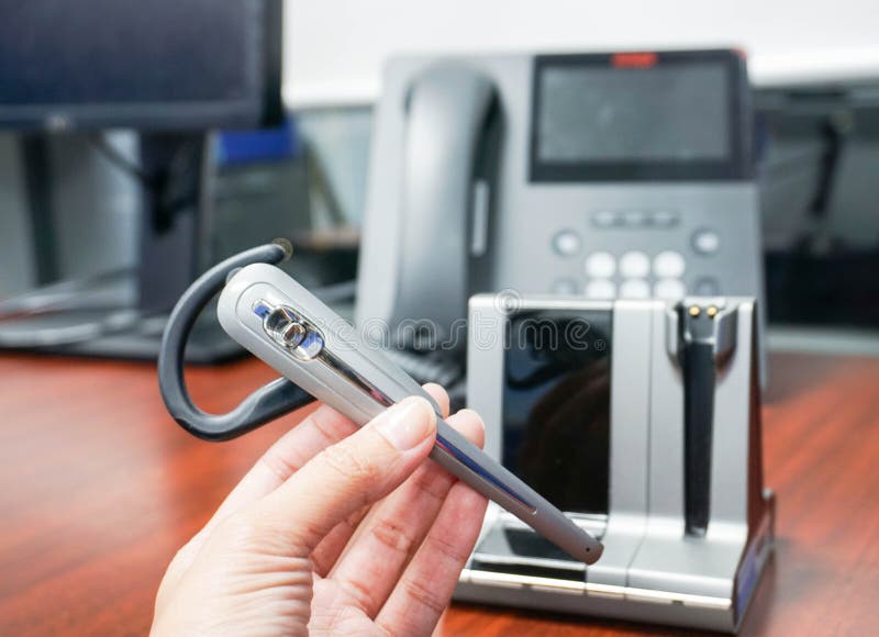 Hold a wireless bluetooth stock image. Image of electronics - 77639233