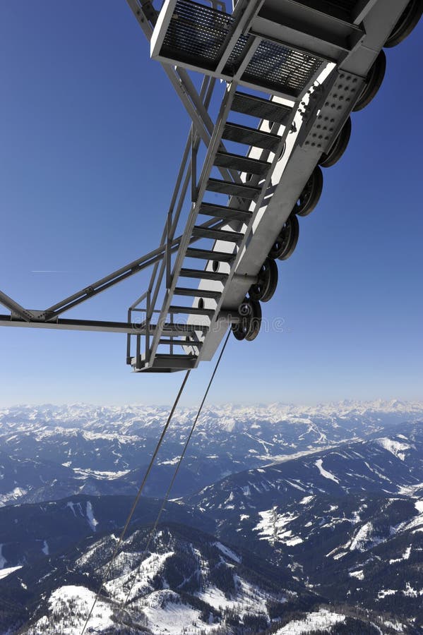 Holder of Cable Car s Rope stock image. Image of wheels - 18762583