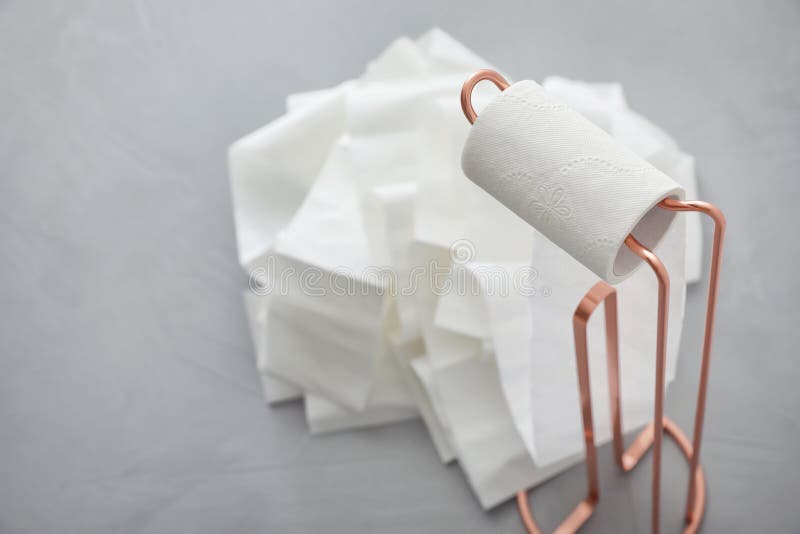 Unrolled toilet paper stock image. Image of tissue, cleanse - 53592947