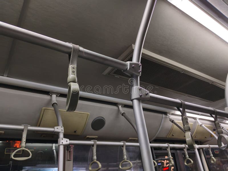 Holding Anchor Inside a Public Bus Stock Photo - Image of holding ...