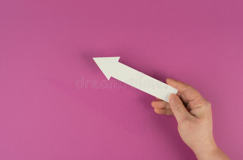 Holding an Arrow in the Hand, Symbol for Growth, Success and ...