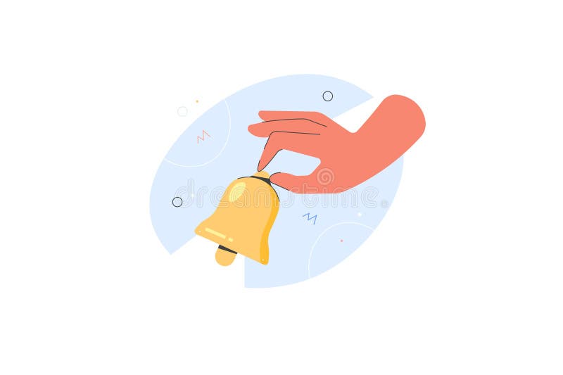 Hand Ringing Service Bell Stock Illustrations – 107 Hand Ringing ...
