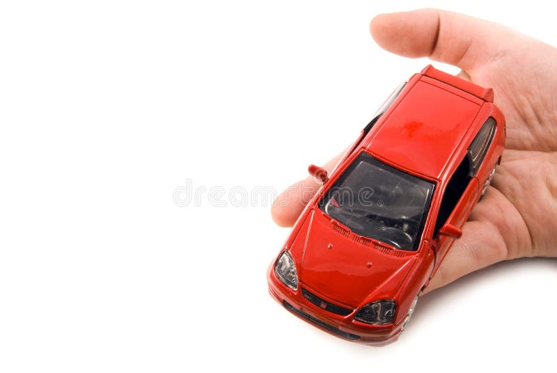 Holding car in the hands stock image. Image of rent, customer - 5884987