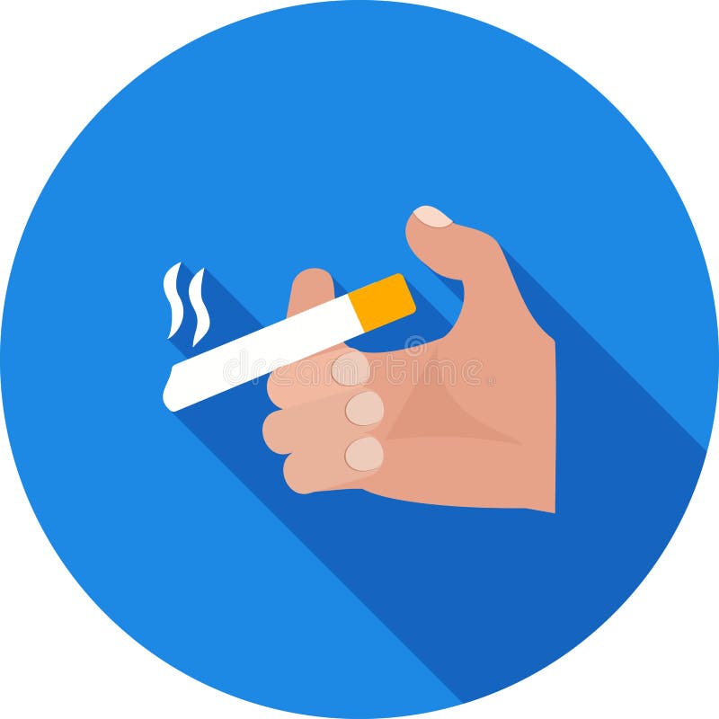 Holding Cigarette stock vector. Illustration of danger - 80769897