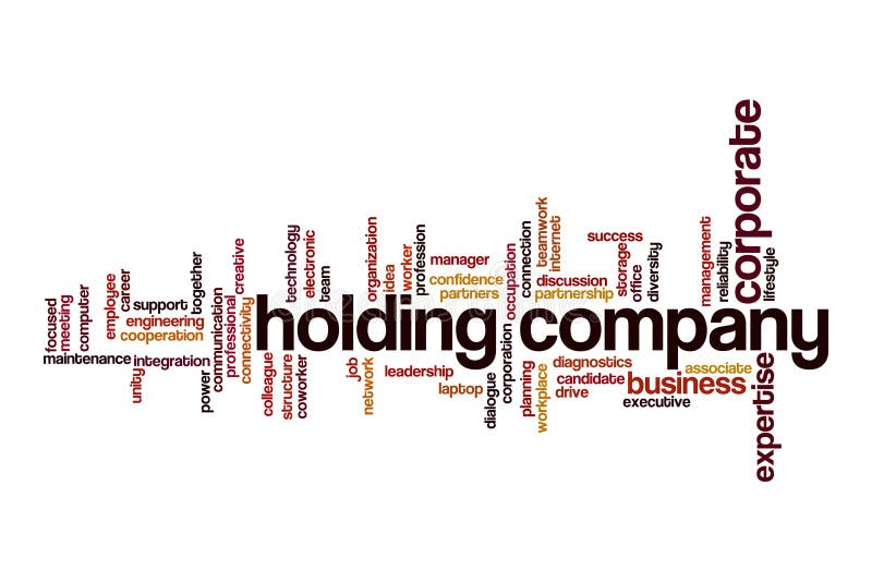 Holding Company Word Cloud Concept Stock Illustration - Illustration of ...