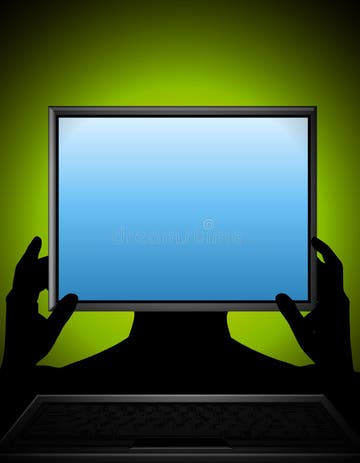 Face Computer Screen Stock Illustrations – 13,867 Face Computer Screen ...