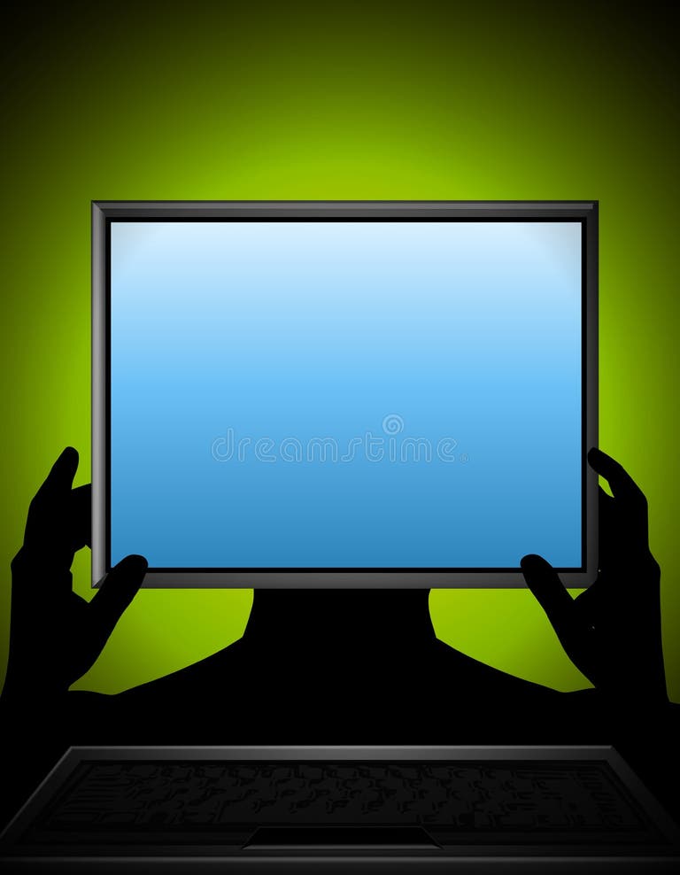 Face Computer Screen Stock Illustrations – 13,867 Face Computer Screen ...