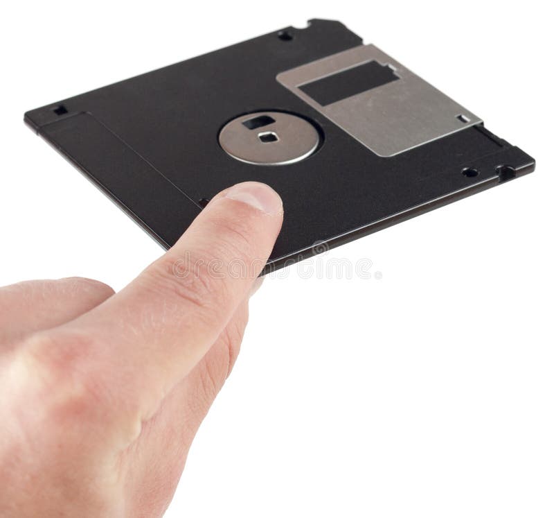 Holding Floppy Disk with Fingers Stock Image - Image of hand, diskette ...