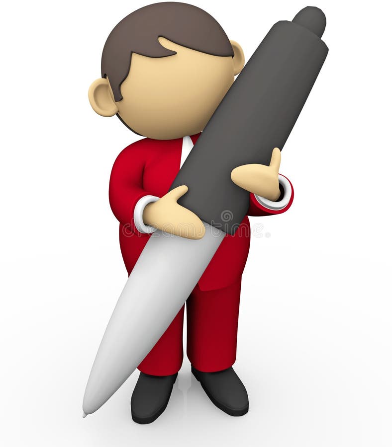 Pen Man Stock Illustrations – 26,127 Pen Man Stock Illustrations ...